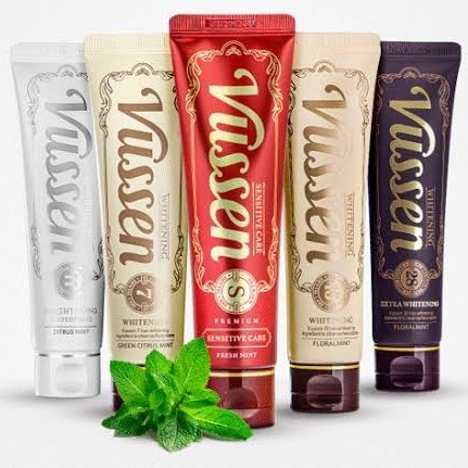 Jual Vussen Premium Dental Care Odol Pasta Gigi Brightening Sensitive ...