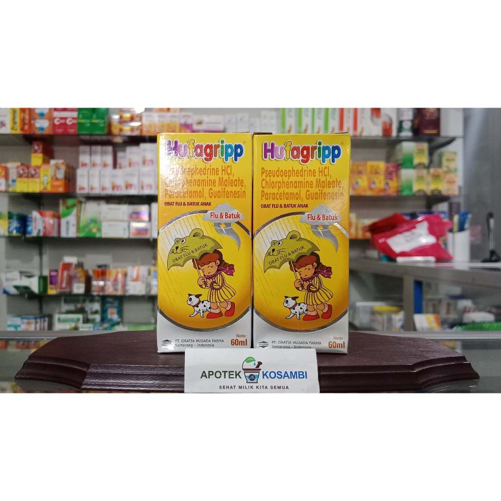 Jual (KUNING) HUFAGRIP FLU & BATUK SIRUP 60 ML | Shopee Indonesia