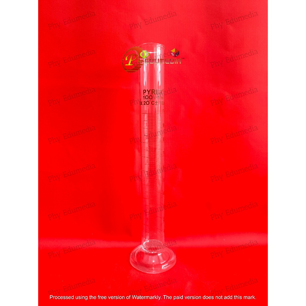 Jual Gelas Ukur 100ml / Measuring Cylinder 100ml PYREX / Tabung Ukur ...