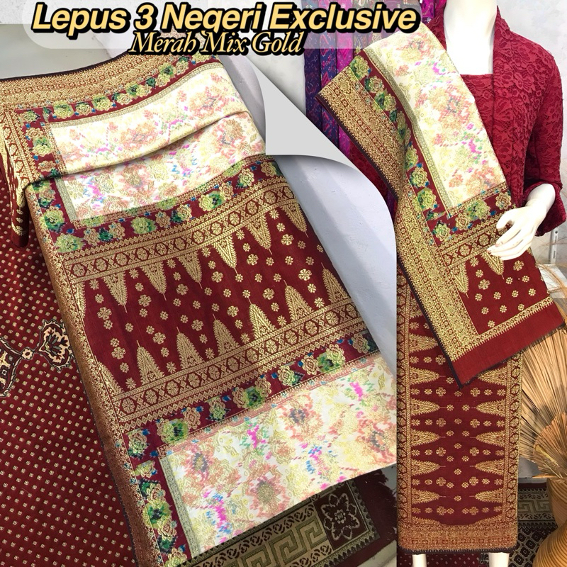 Jual Songkett Lepus 3 Negeri Exclusive-Asli Tenun Tangan Palembang(Ilham Songket) | Shopee Indonesia