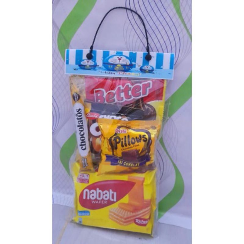 Jual plastik label Snack ulang tahun // plastik label // kemasan Snack ...