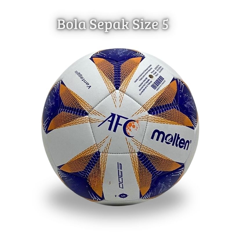 Jual MOLTEN Bola Sepak Size 5 Bola Kaki MOLTEN AFC 5000 Bola Sepak Murah Dewasa Lapangan Besar ...
