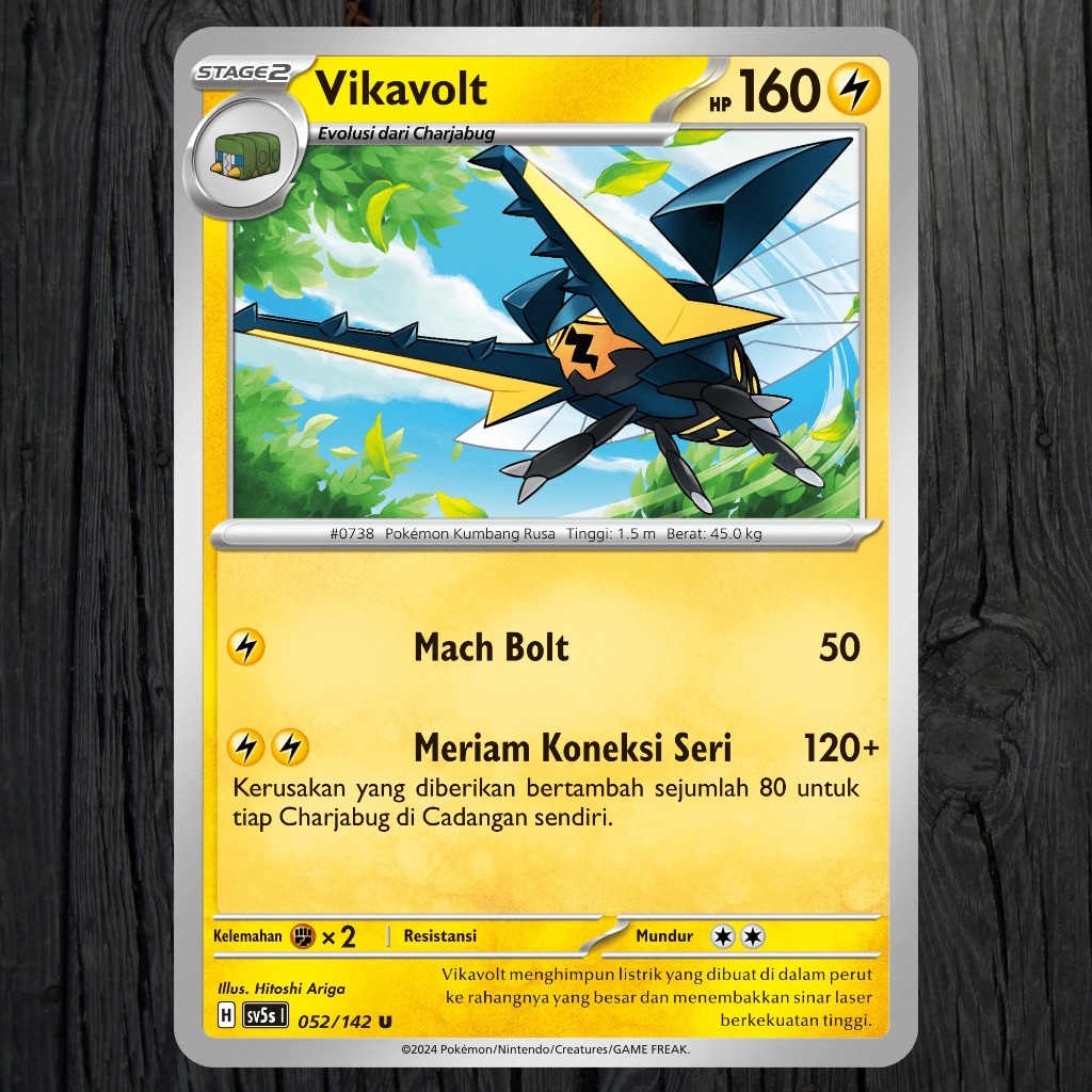 Jual Vikavolt Pokemon sv5s Paradoks Andalan - LISTRIK - KARTU TCG ...