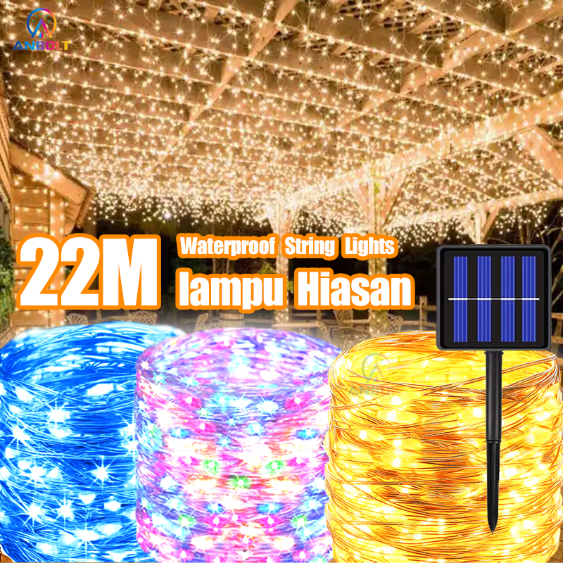 Jual Anbolt Lampu Hias 17 agustusan Lampu Solar String Light Powered ...
