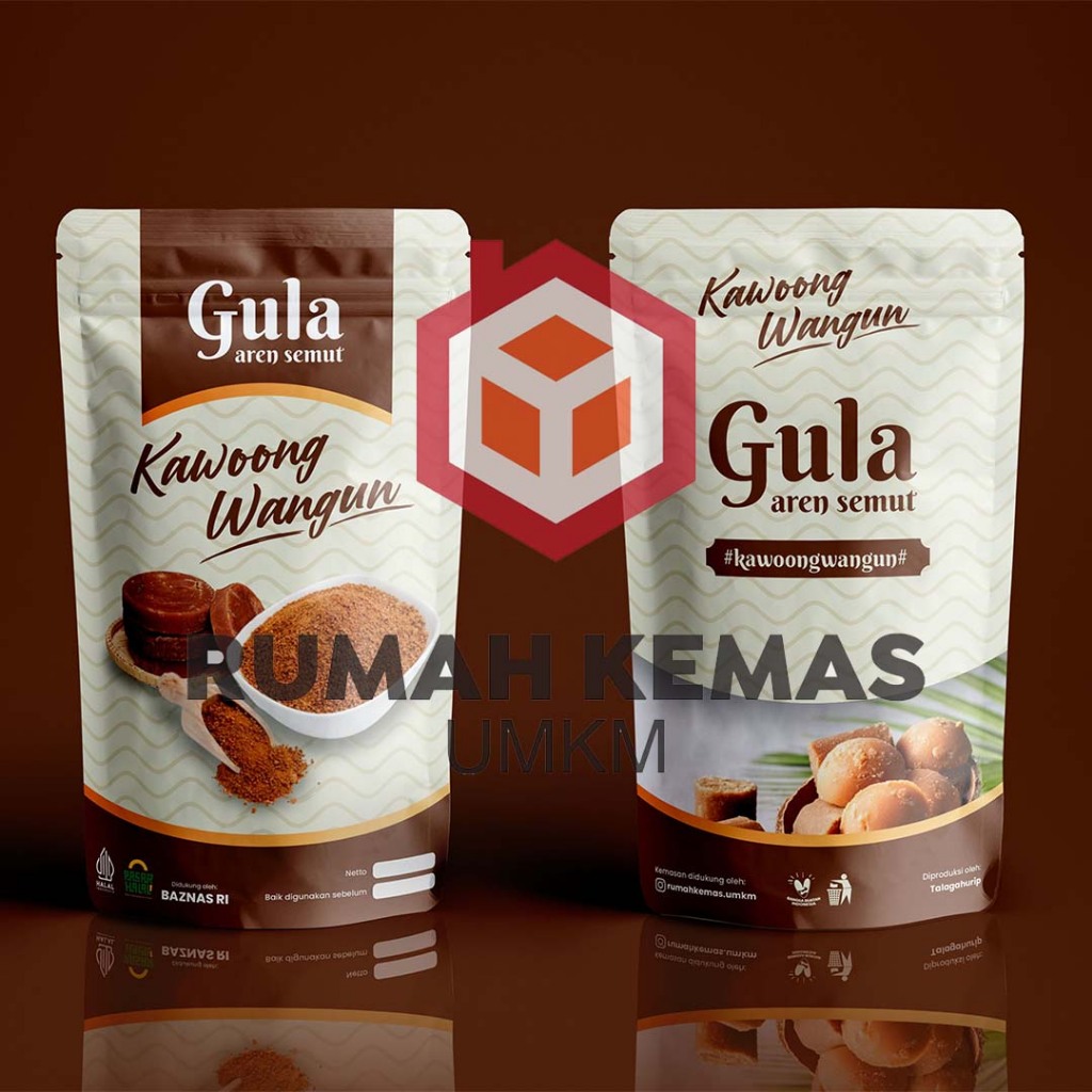 Jual Standing Pouch Metalize Kawoong wangun Gula Aren semut | Shopee ...