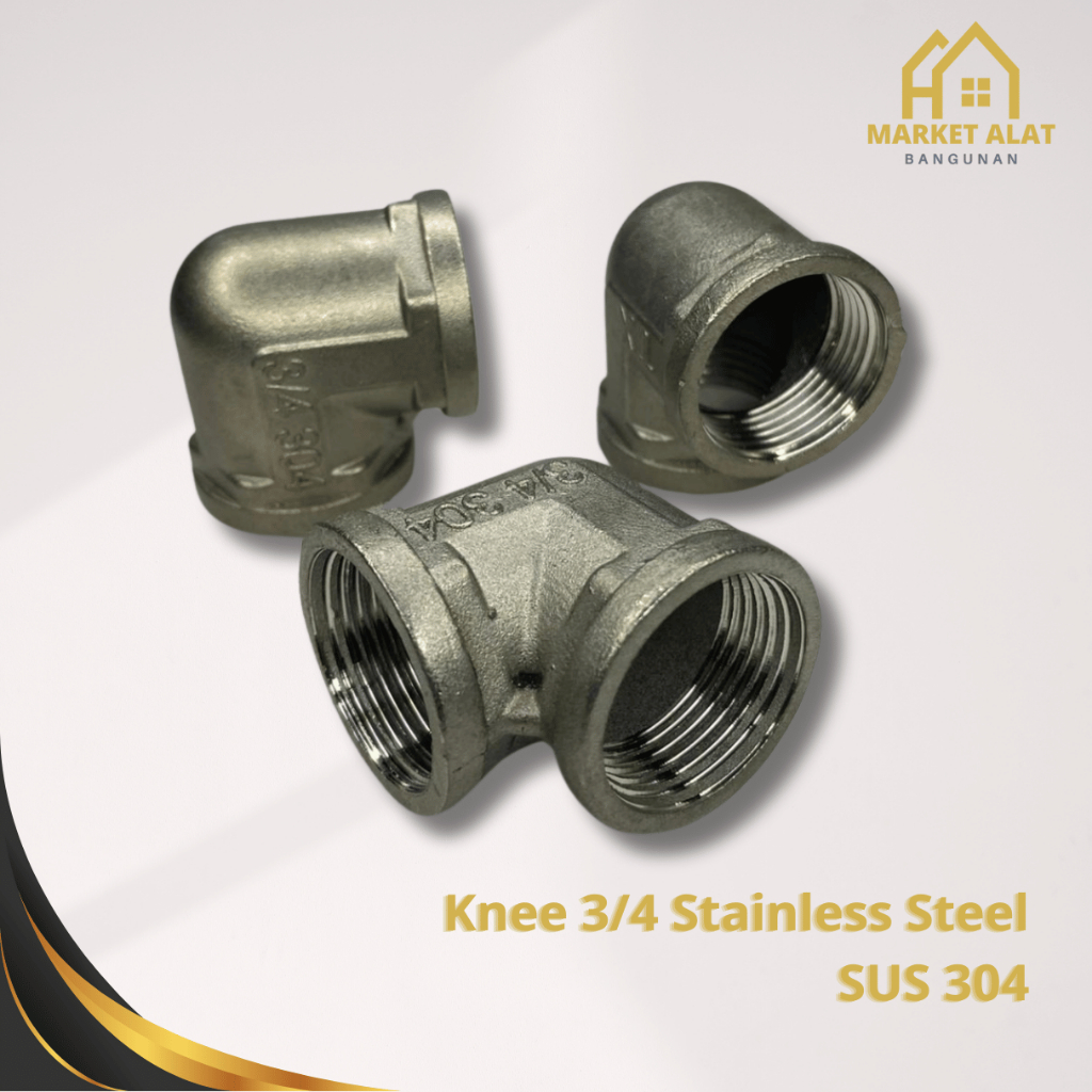 Jual Knee Drat Dalam 3/4 Stainless Steel SUS 304 / Elbow Female Fitting Pipa Stainles | Shopee ...