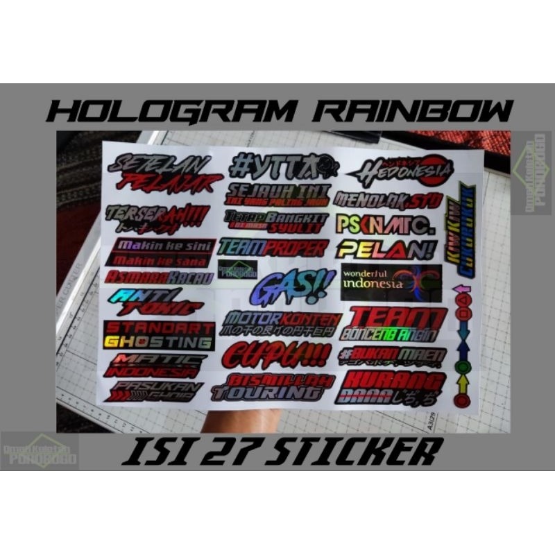 Jual Stiker Print Cut Stiker Motor Stiker Racing Sticker Motor sticker ...