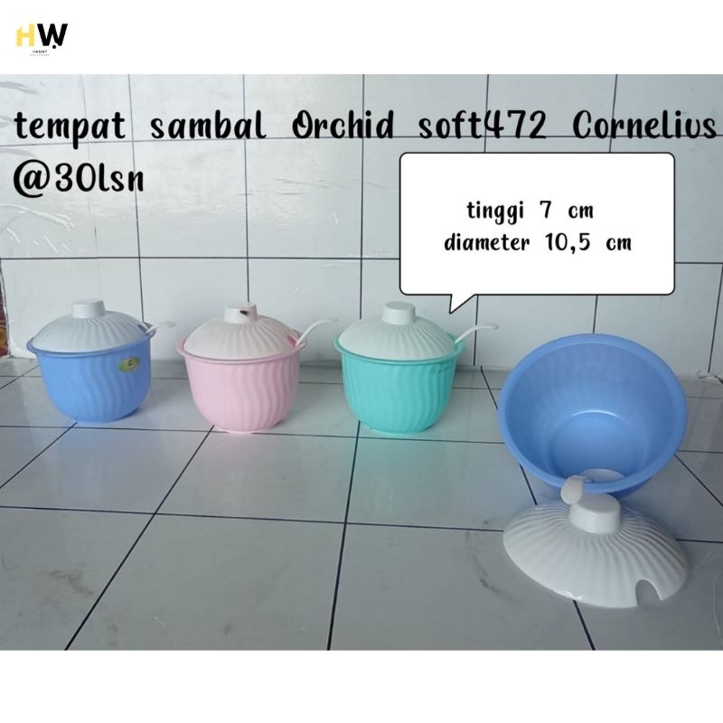 Jual Cornelius Mangkok Sambal / Tempat Sambal Orchid + Tutup Tempat ... Jual Cornelius Mangkok Sambal / Tempat Sambal Orchid + Tutup Tempat ...