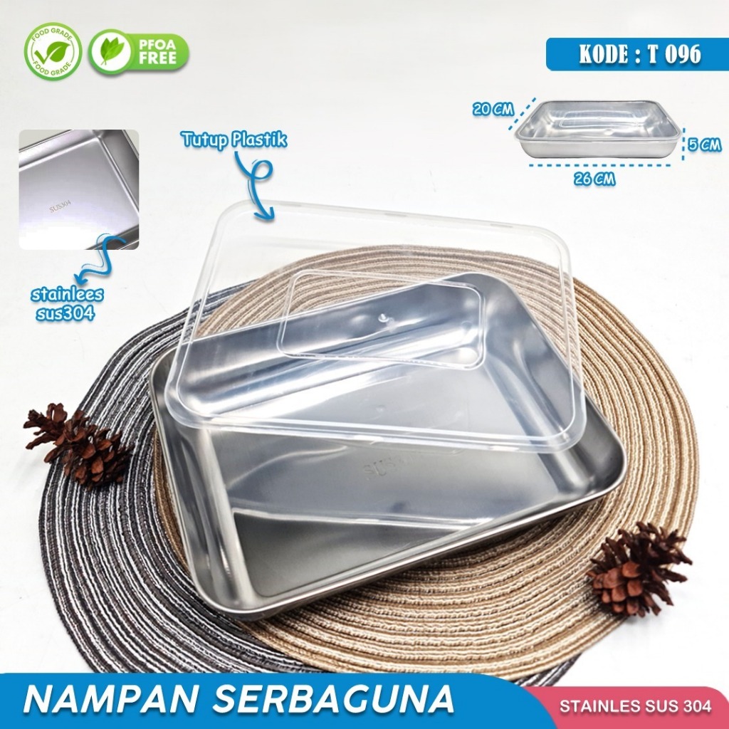 Jual BAKI SERBAGUNA STAINLESS STEEL DALAM SA555 | Shopee Indonesia