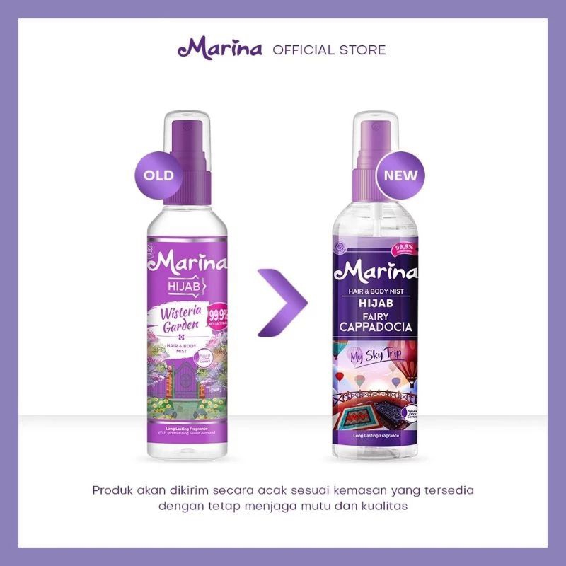 Jual Marina Body Mist Hijab Wisteria Garden Fairy Cappadocia 100ml ...