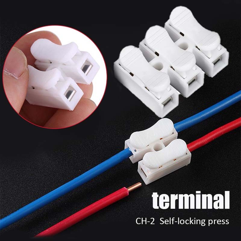 Jual 100pcs Kabel Terminal CH2 CH3 Sambungan Kabel PVC Alat Penyambung ...