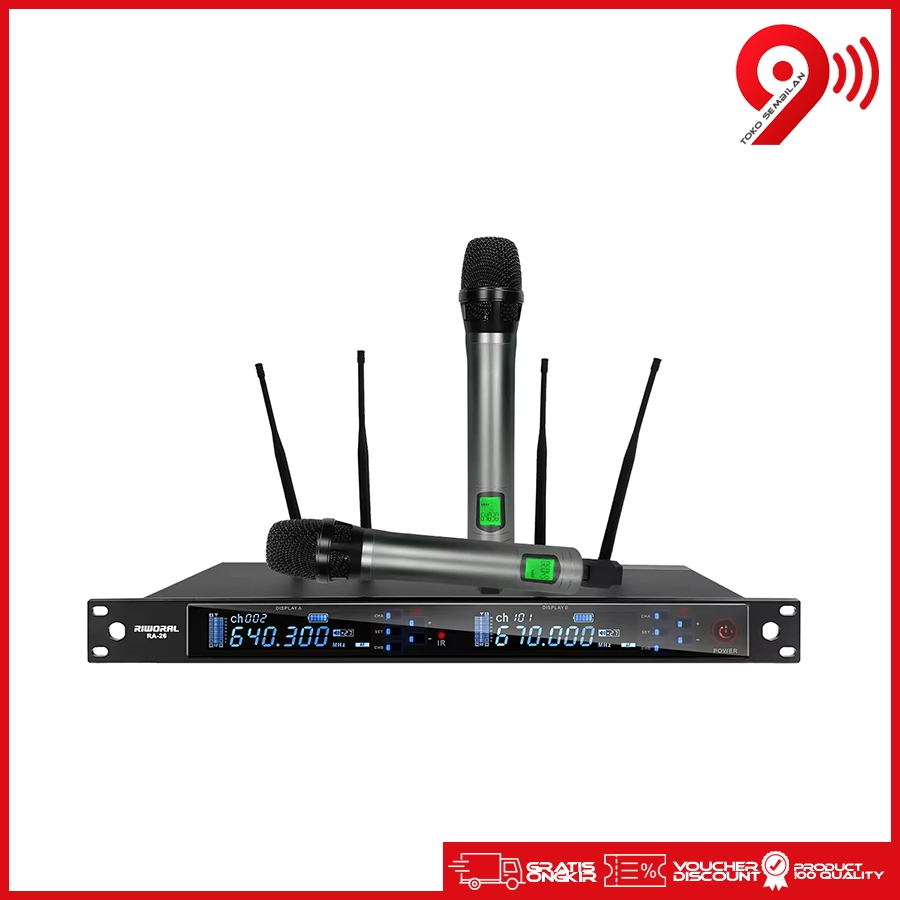 Jual Microphone Infrared pairing Wireless Microphone karaoke one drag ...