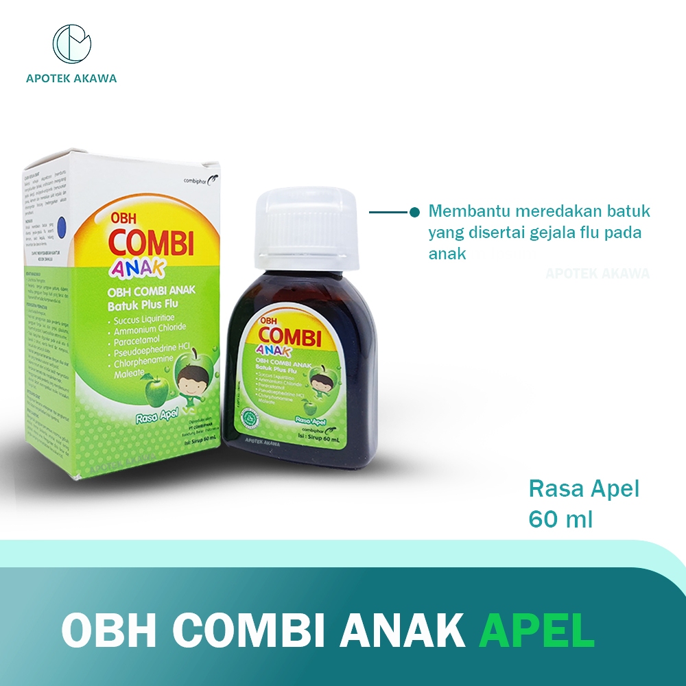 Jual OBH COMBI ANAK BATUK PLUS FLU 60 ML / BATUK PILEK ANAK / APOTEK ...