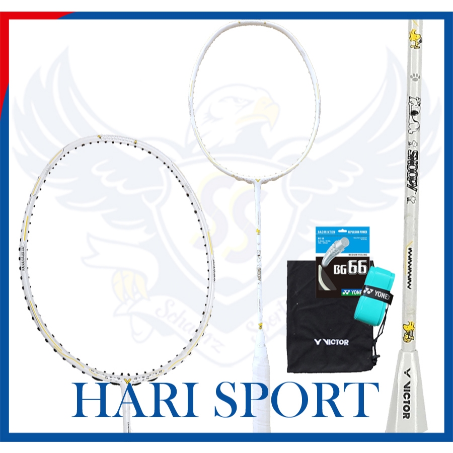 Jual VlCT0R ARS SNOOPY | Raket VC SNOOPY White Badminton Bulutangkis ...