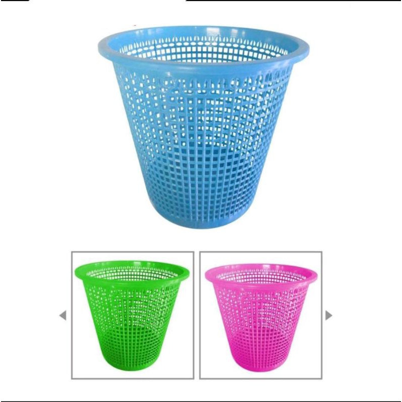 Jual (Harga 6 pcs)Keranjang sampah/Bak sampah besar Bulat tinggi 27 cm ...