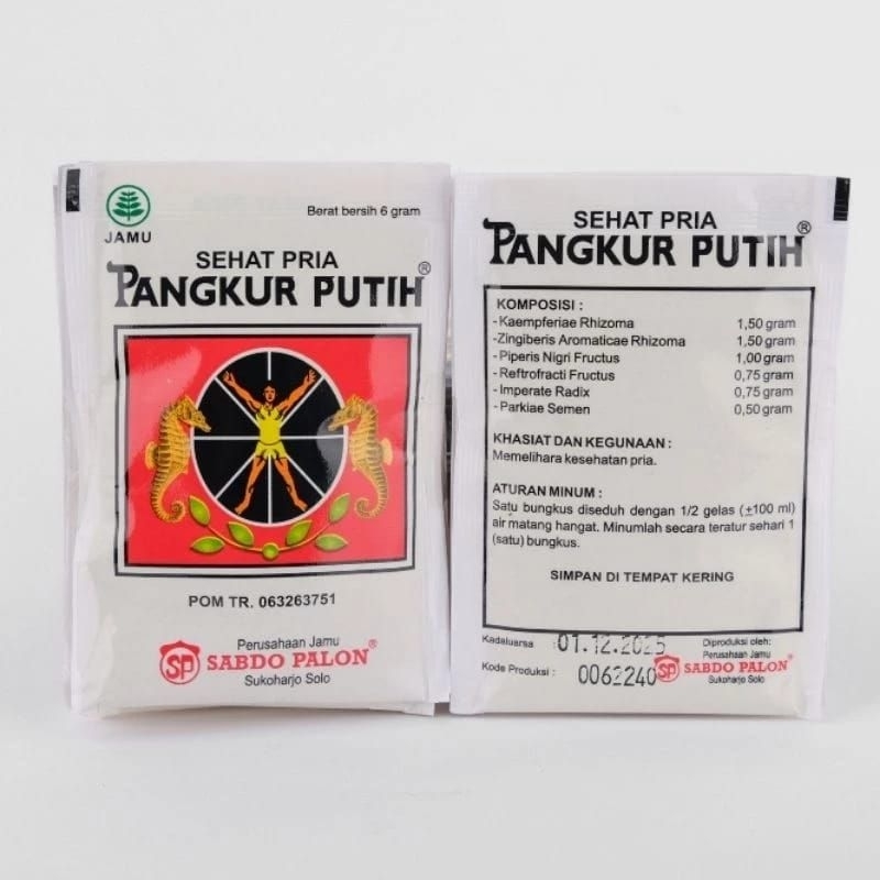 Jual Jamu Serbuk Sehat Pria( Tangkur Putih) /1Pack Isi 10 Sachet ...