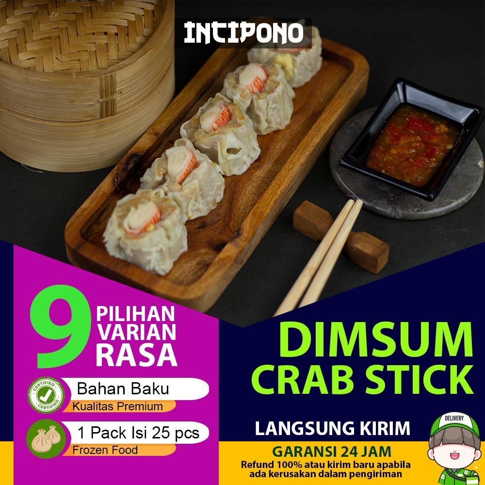 Jual Incipono Dimsum Crab Stick Rasa Daging Ayam Siomay Stik Kepiting ...