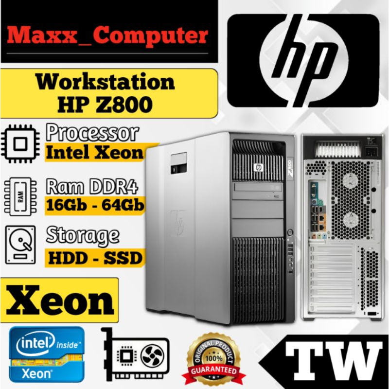 Jual Pc Server Hp Z800,Double XEON X5650-2.67Ghz/Ram 32gb/Hdd 1Tb/Vga ...