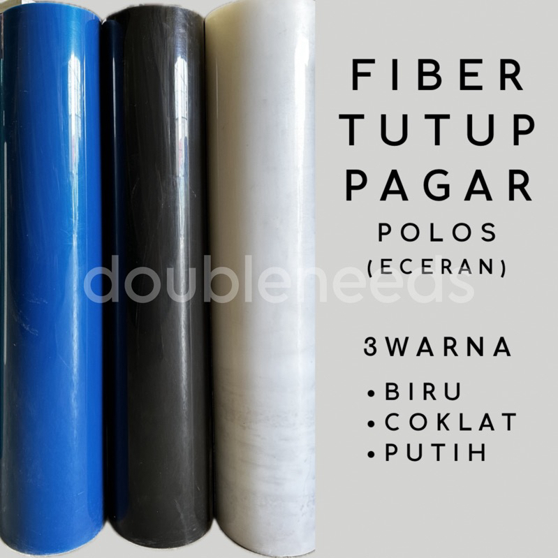 Jual FIBER TUTUP PAGAR ECERAN 1 METER / FIBER TUTUP PAGAR MOTIF POLOS ...