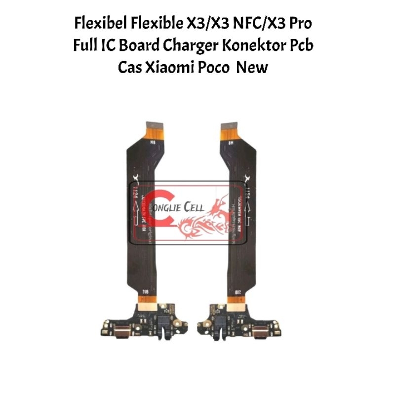 Jual Flexibel Flexible X3/X3 NFC/X3 Pro Full IC Board Charger Konektor Pcb Cas Xiaomi Poco New ...