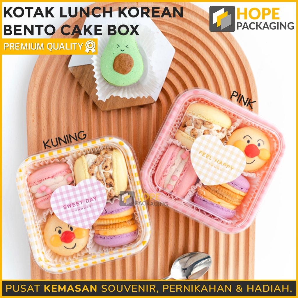 Jual [Harga / 3 Pcs] Kotak Korean Lunch Bento / Cake Box Mika / Korean ...