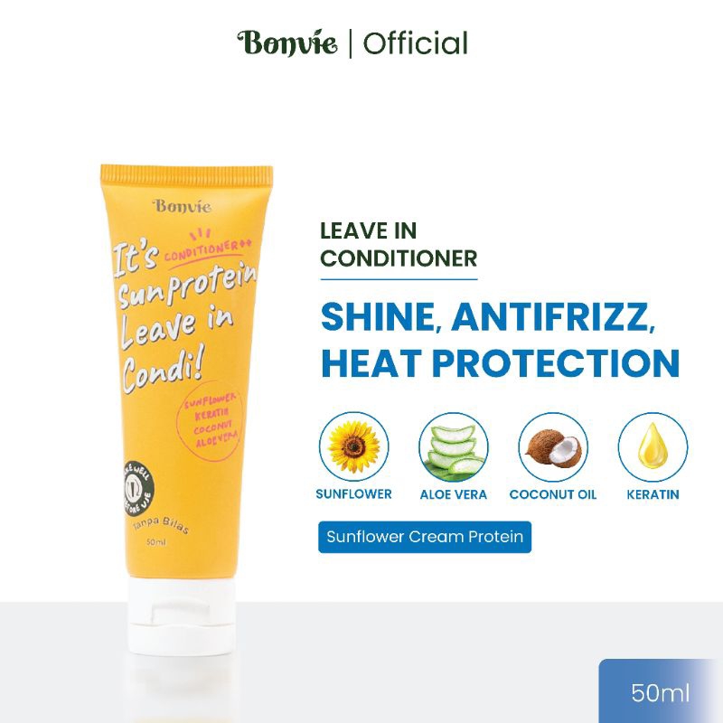 Jual Bonvie Sun Protein Leave in Conditioner (50ml) | Shopee Indonesia