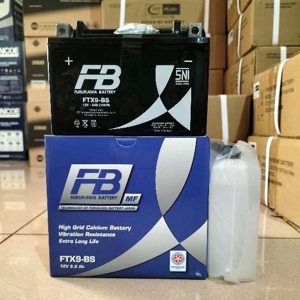Jual AKI YTX9-BS MF FTX9-BS FURUKAWA BATTERY UNTUK NINJA 250FI, INAZUMA ...