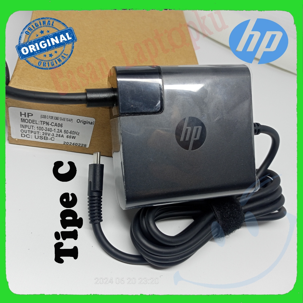 Jual Charger Cas Laptop Type C USB-C 65W DELL Thinkpad HP ori | Shopee ...