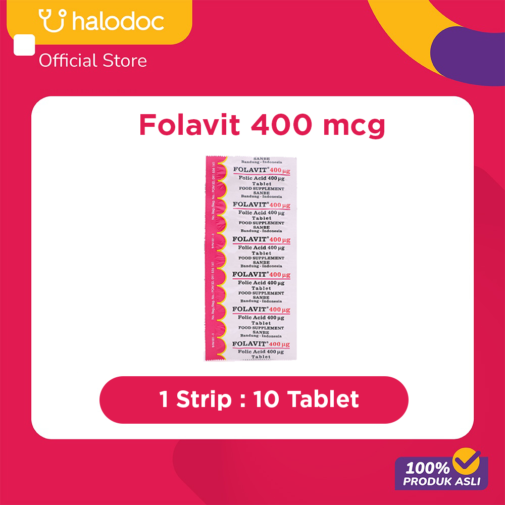Jual Folavit 400 mcg 10 Tablet | Shopee Indonesia
