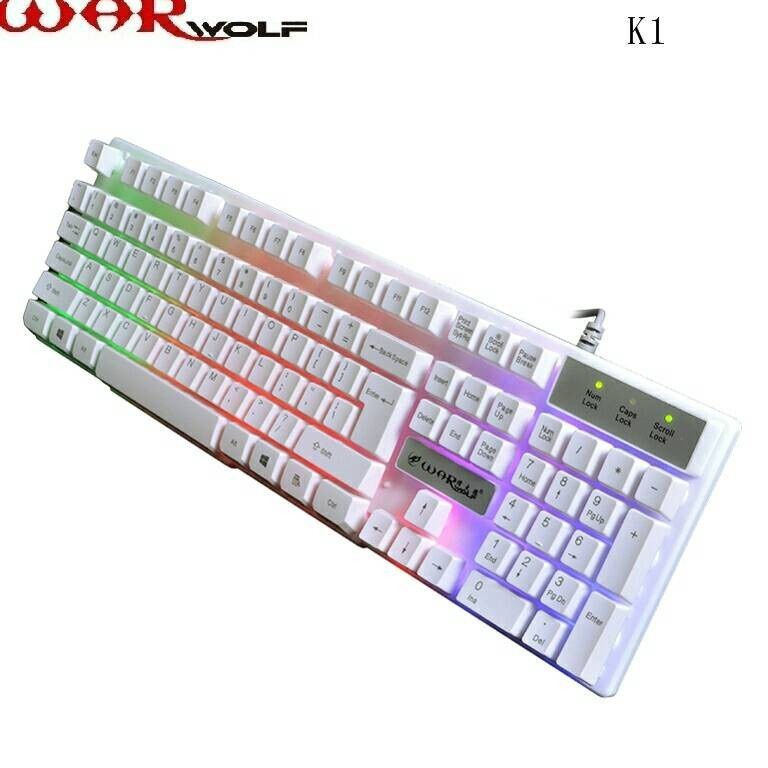 Jual GAMING KEYBOARD WARWOLF K1ICE SABER WOLF SEMI MECHANICAL i L3V9 ...