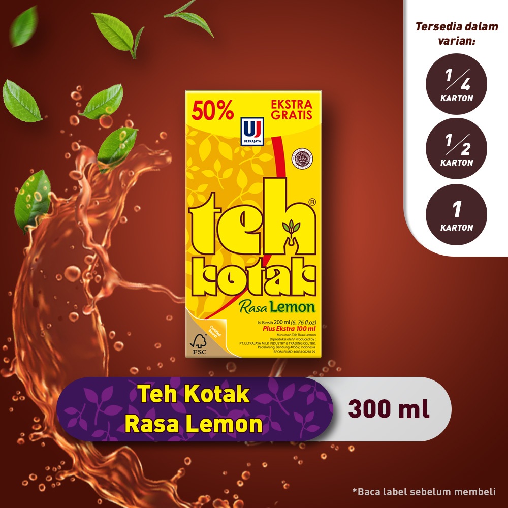 Jual Teh Kotak Rasa Lemon 300 ml | Shopee Indonesia