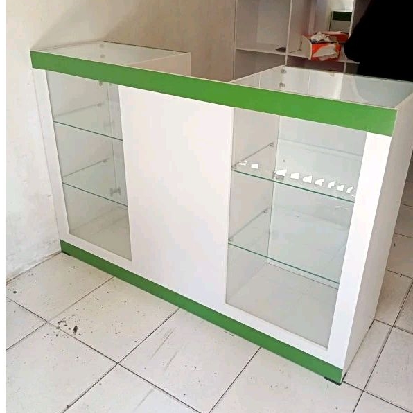 Jual ETALASE KACA / MEJA KASIR ETALASE/ MEJA KONTER / MEJA BRILINK ...