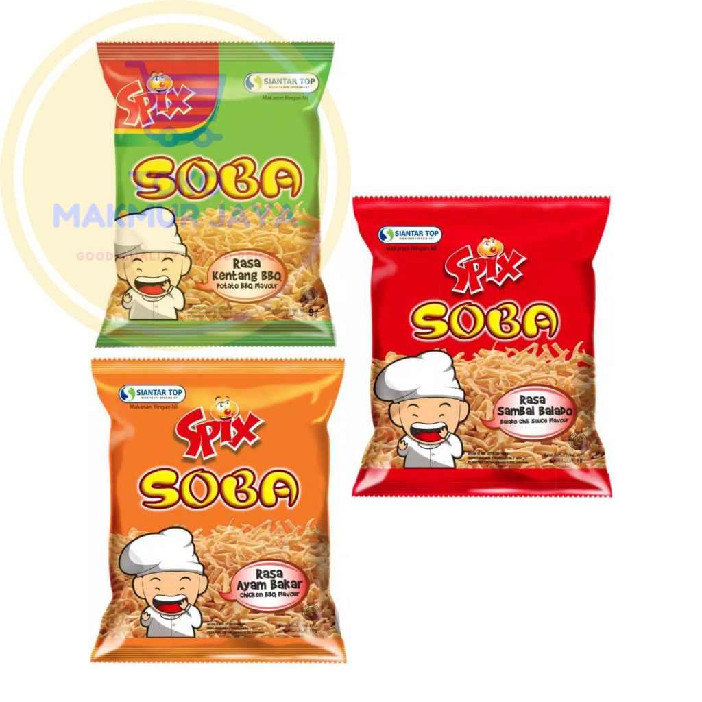 Jual SPIX SOBA SNACK RENCENG | 10pcs | Shopee Indonesia