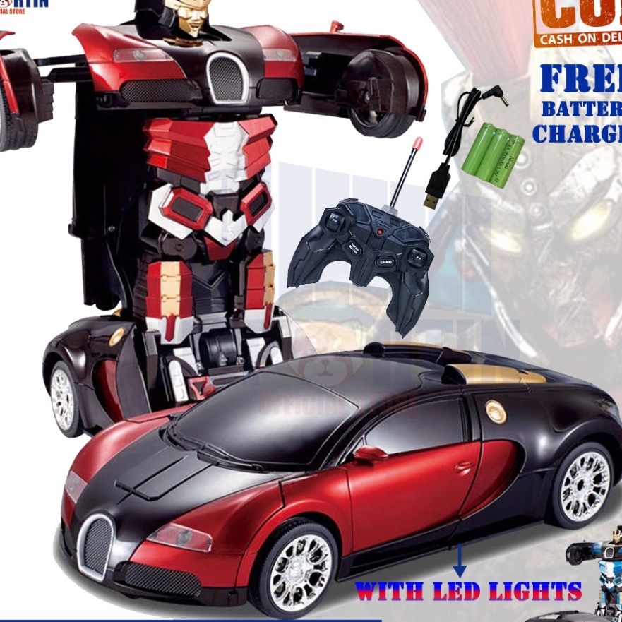 Jual KP8 RC TRANSFORM 118 MOBIL REMOT JADI ROBOT PREMIUM BUGGATI ...