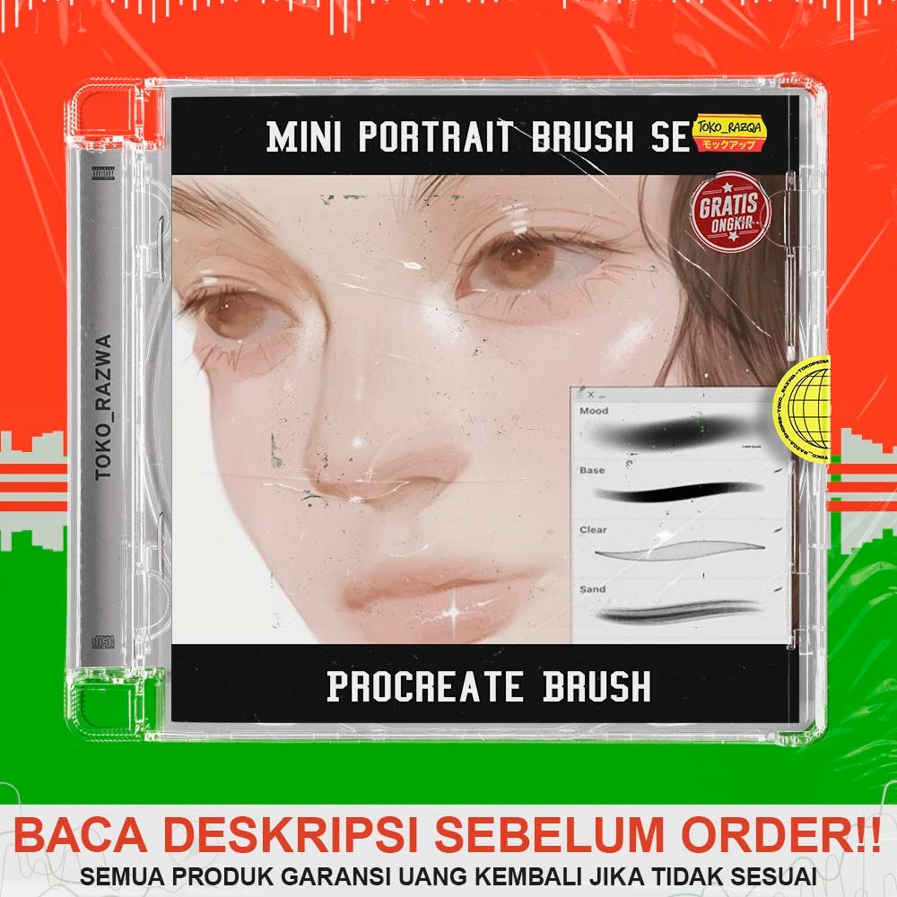 Jual Procreate Brush - Mini portrait brush set - 270624 | Shopee Indonesia