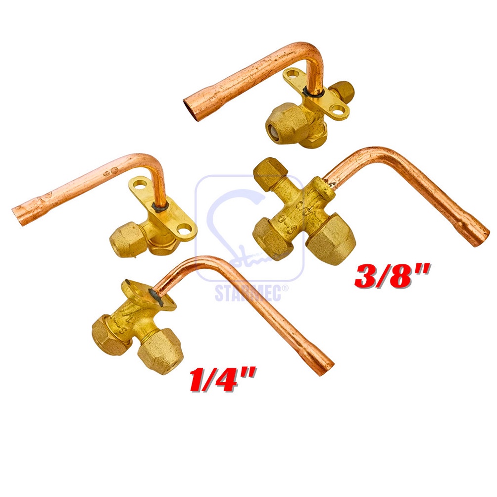 Jual KODE U7P Kran Outdoor Valve AC R22 14 38 3 Way | Shopee Indonesia