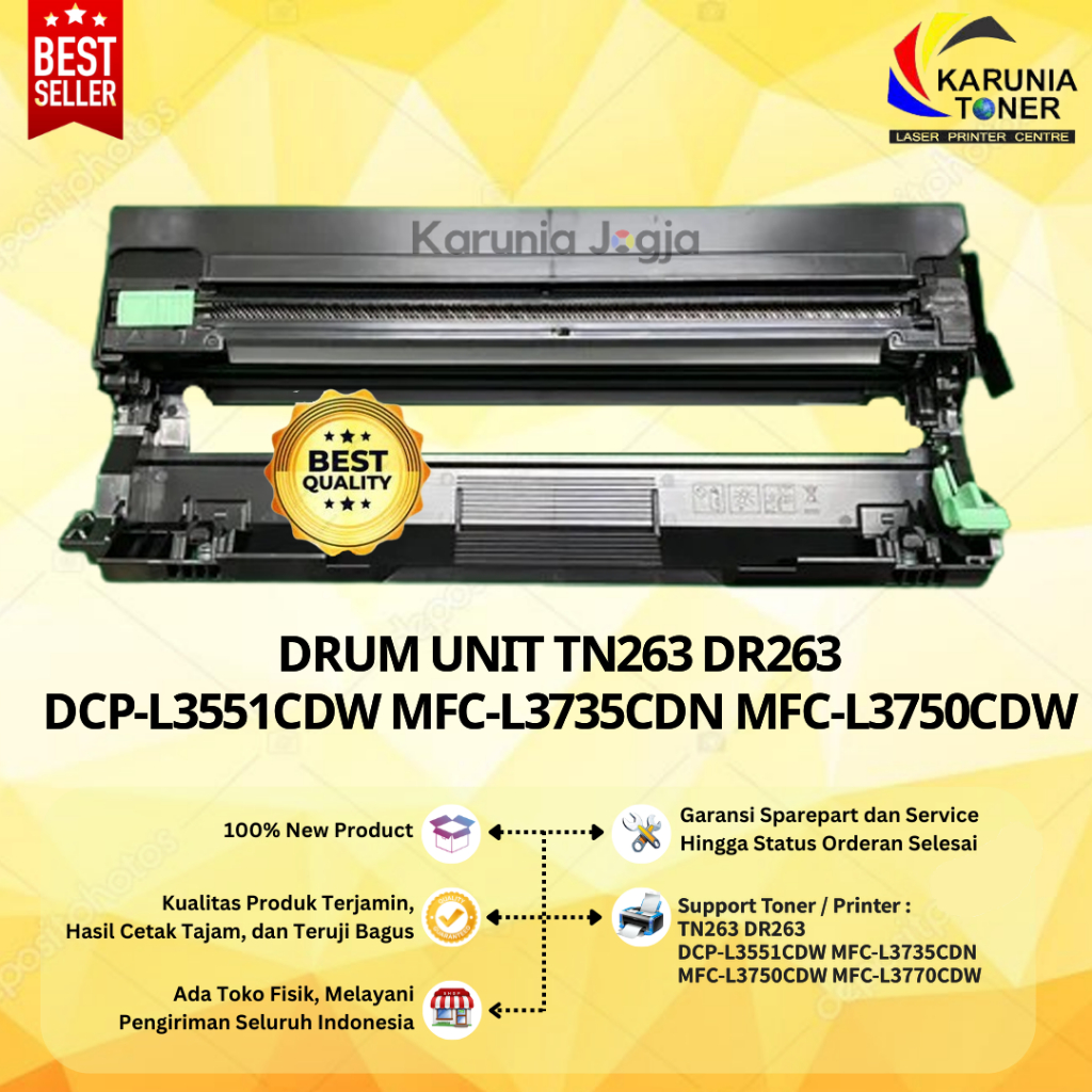 Jual Drum Kit Unit Compatible DR-263 DR263 HL-L3270 DCP-L3551 MFC-3735 ...