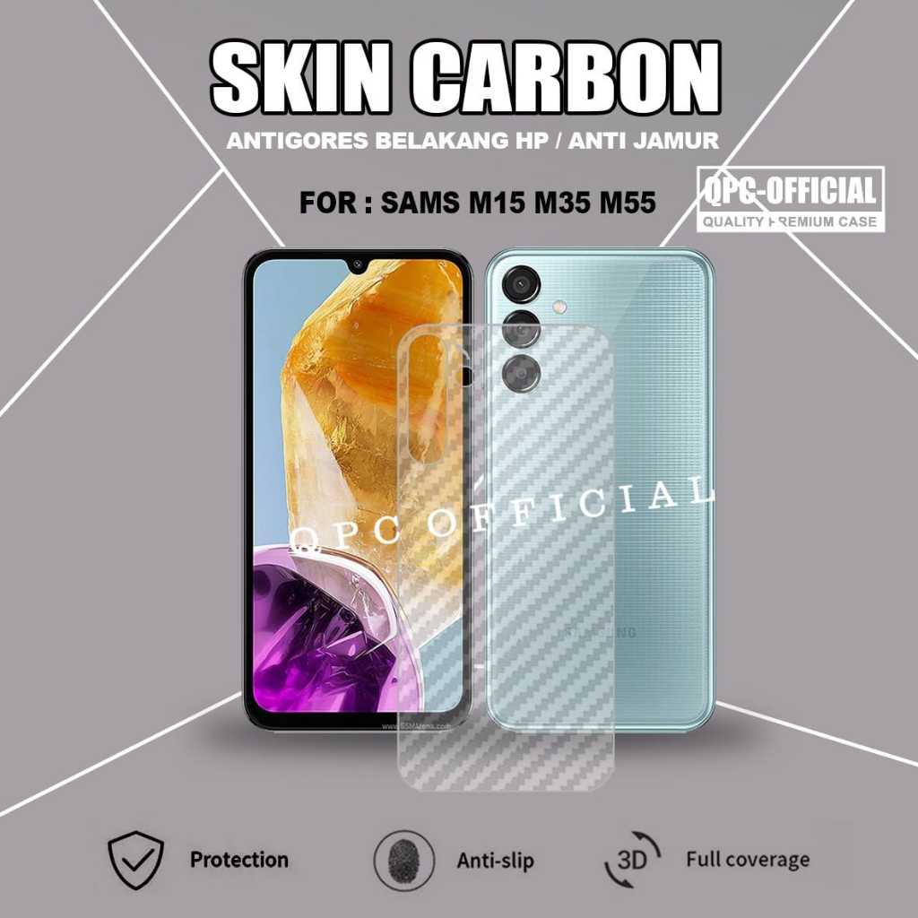 Jual Skin Carbon Samsung M15 5G Samsung M35 5G Samsung M55 5G Antigores ...