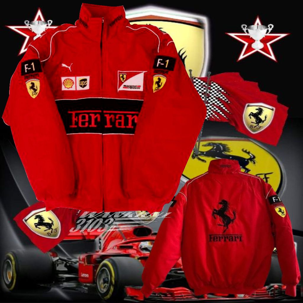Jual Jaket Ferrari Nascar Vintage F1 Racing | Shopee Indonesia