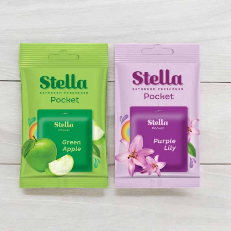 Jual Stella Pocket Pengharum Ruangan Kamar mandi Gantung Green Apple ...