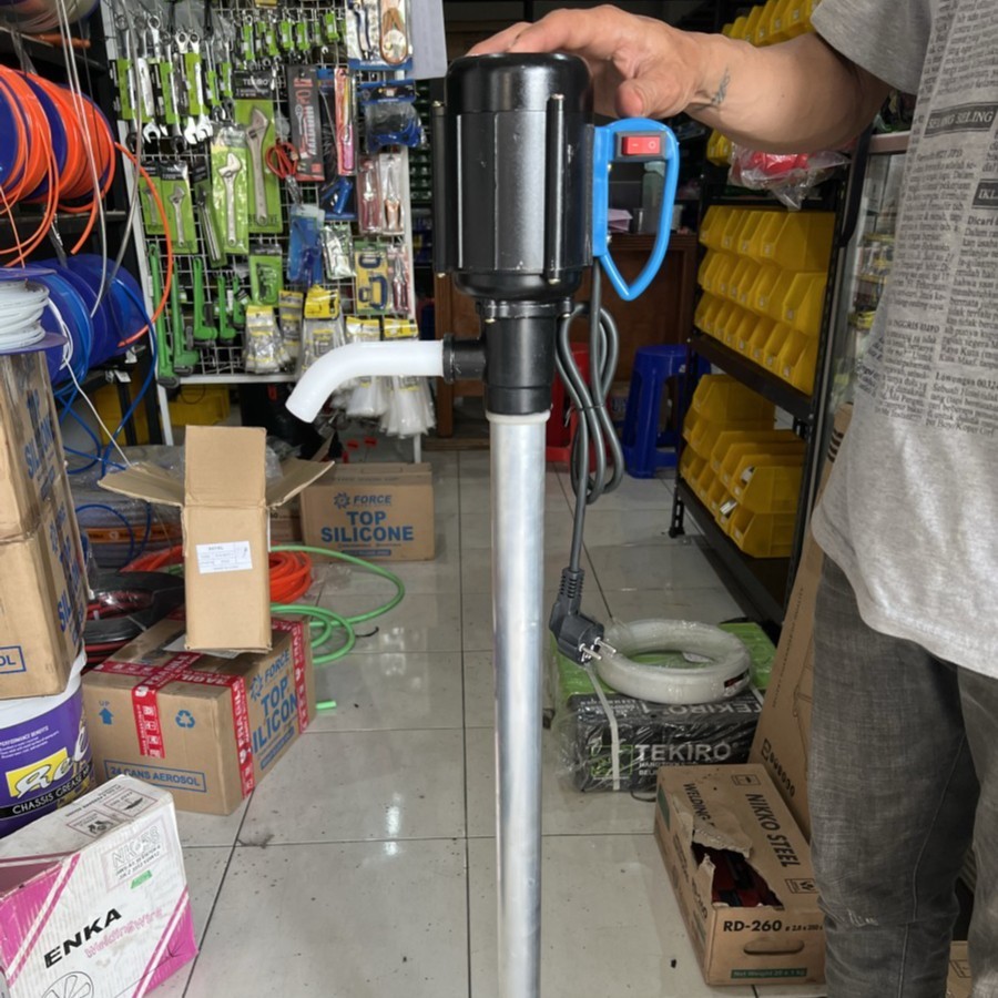 Jual Pompa minyak oli drum liatrik elektrik / barrel pump | Shopee ...