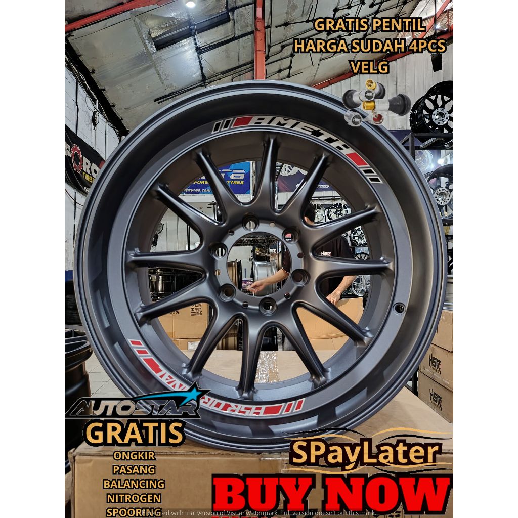 Jual Velg mobil hsr ameth R18 pcd 6x139,7 lebar 9 offset 0 grey cocok untuk mobil pajero ...