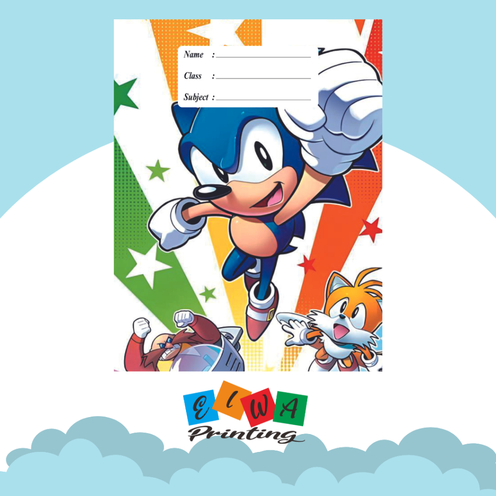 Jual Isi 8 Lembar Sampul Buku Tulis Sidu Campus Bigboss Sampul Buku Motif Estetik Sonic 