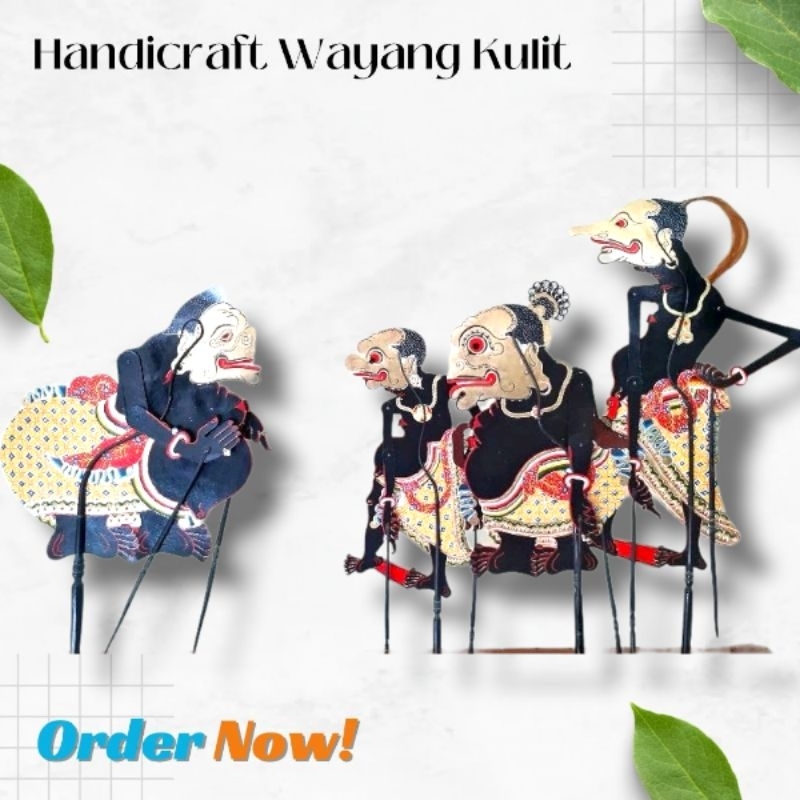 Jual Wayang Kulit Asli Punokawan Hitam 1Set Gapit Sungu Alusan Ukuran Standar Dalang | Shopee ...