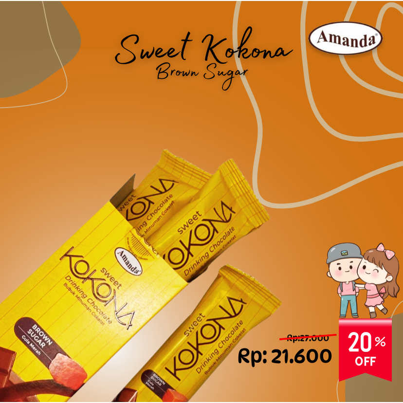 Jual COKLAT AMANDA / SWEET KOKONA BROWN SUGAR / MINUMAN COKLAT GULA ...
