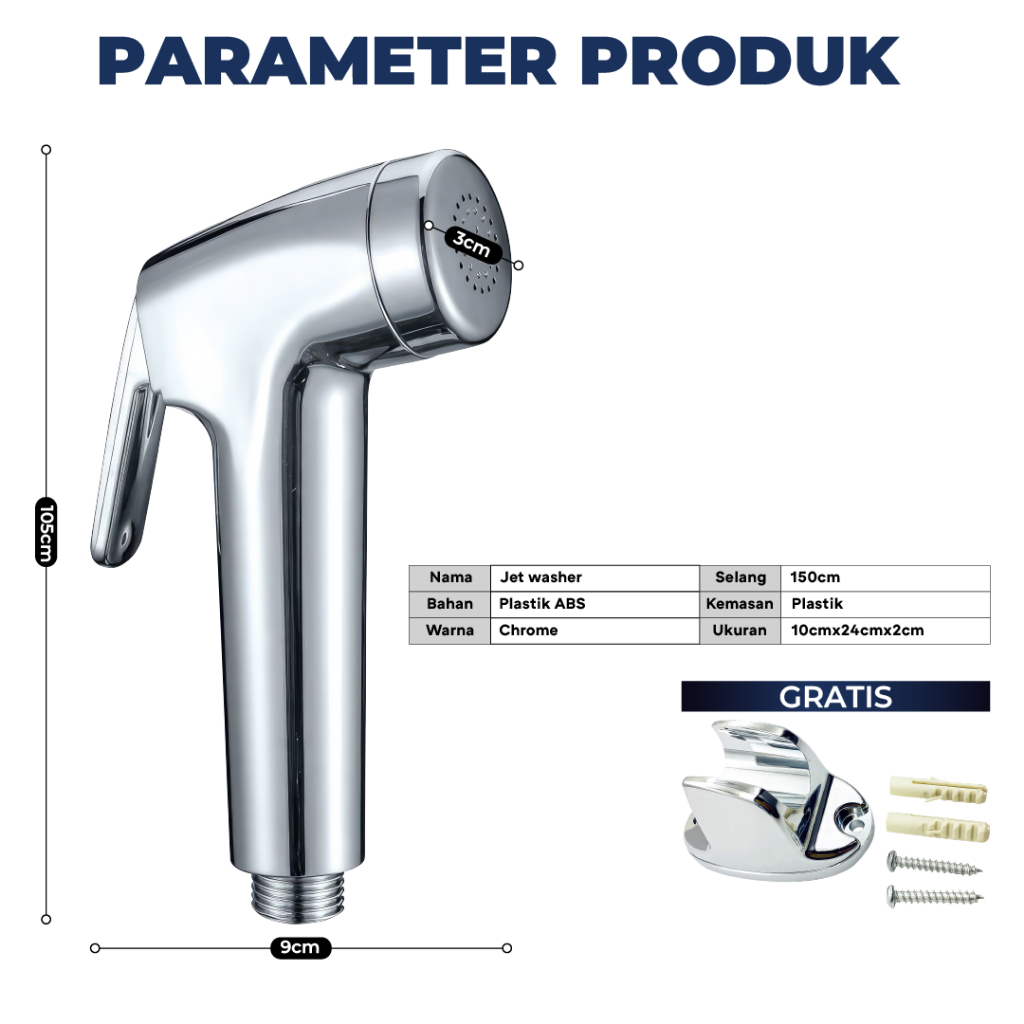 Jual Jet Shower Kloset Toilet Closet Cebok WC Semprotan Duduk Kamar Mandi | Shopee Indonesia