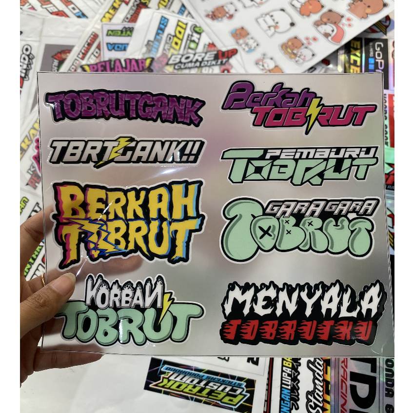 Jual STICKER KATA KATA TOBRUT / STICKER PACK KATA KATA VIRAL / STICKER ...