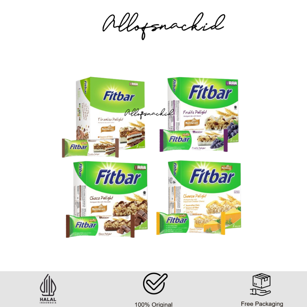 Jual FITBAR - MULTIGRAIN - Choco/ Fruits/ Tiramisu/ Cheese - 20gr - Box ...