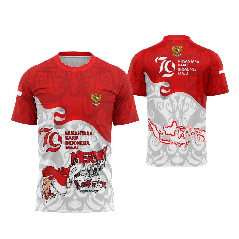 Jual Kaos Hut Ri 79 Kemerdekaan Indonesia Kaos Pria Baju 17 Agustus 2024 Jersey Special Merah ...
