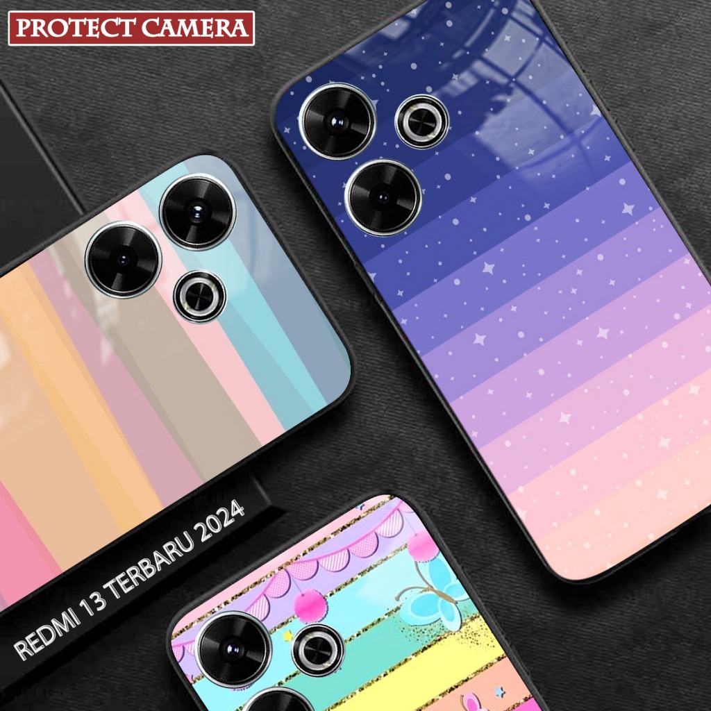 Jual Softcase Glass Kaca Redmi 13 Terbaru 2024 [FC04] Casing Handphone ...